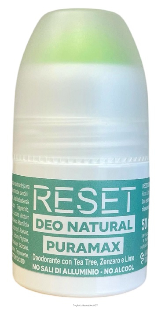 Deo roll on reset puramax deodorante veg tea tree zenzero lime 50 ml a ...