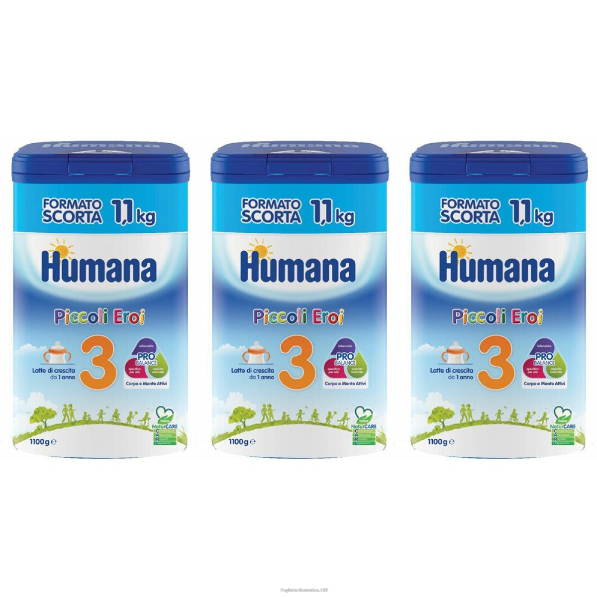 Humana 3 probalance set da 3x1100 g polvere per soluzione orale a 63,19 ...