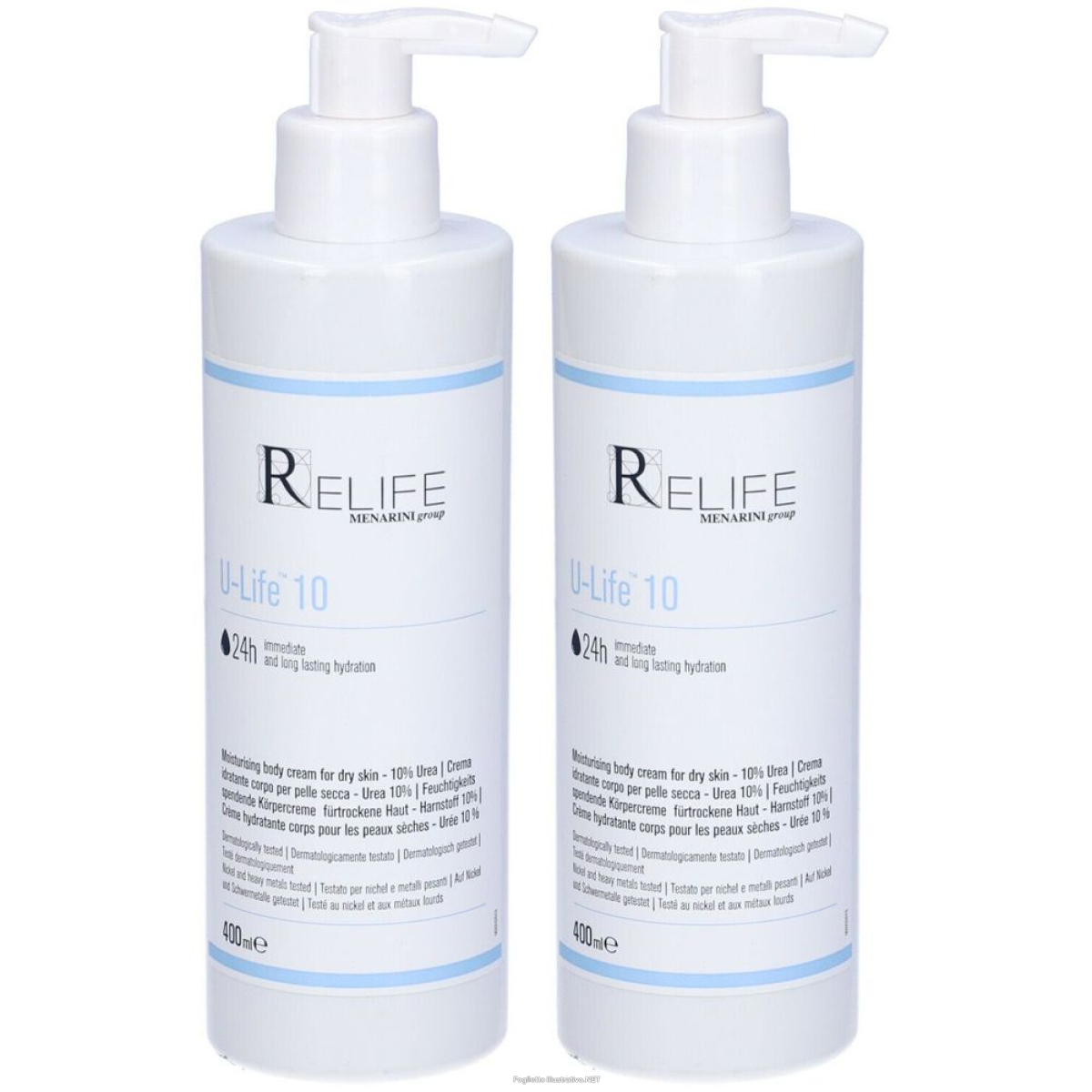 Menarini relife u-life 10 crema corpo set da 2 2x400 ml a 40,99 ...