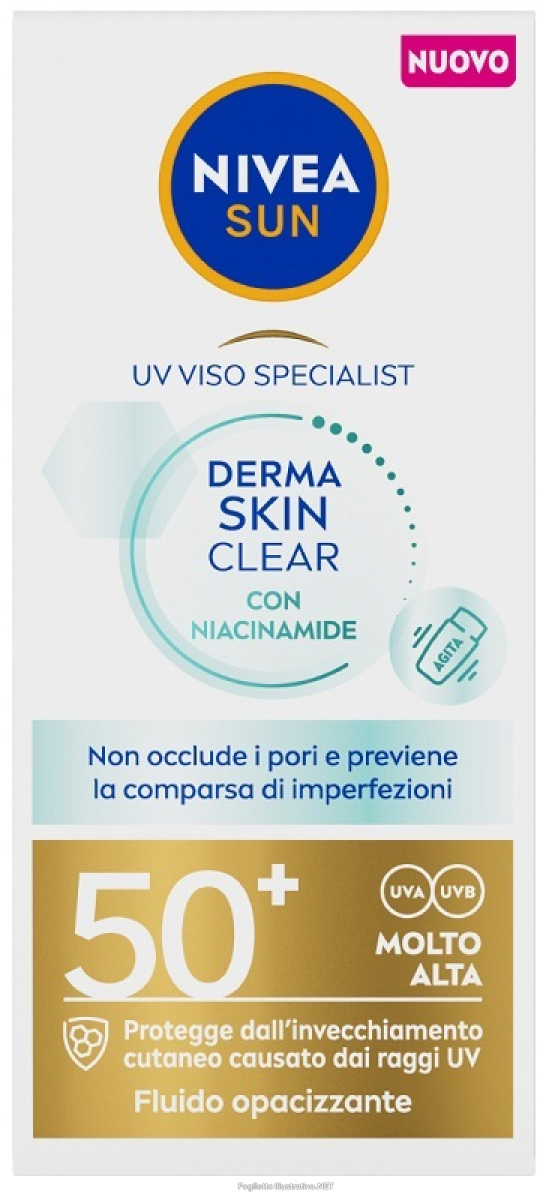 Nivea sun uv face derma skin clear spf50+ 40 ml a 8,88€ | Novembre 2025 ...