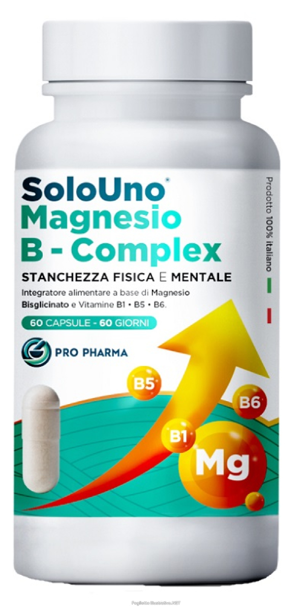 Solouno magnesio b-complex integratore per la stanchezza fisica e ...