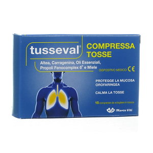 tusseval 15 compresse bugiardino cod: 932756493